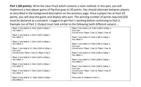 Solved Please Help Me With JAVA Part ONLY And Use MY Chegg