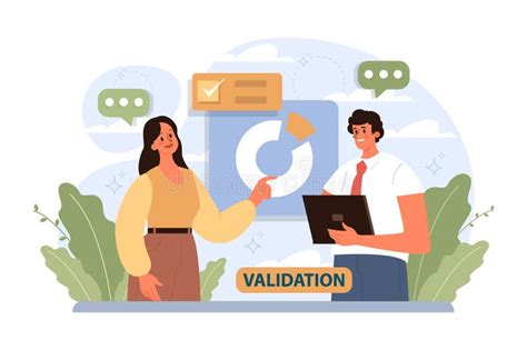 Validation As A Product Development Stage New Brand Or Start Up Launch Stock Vector