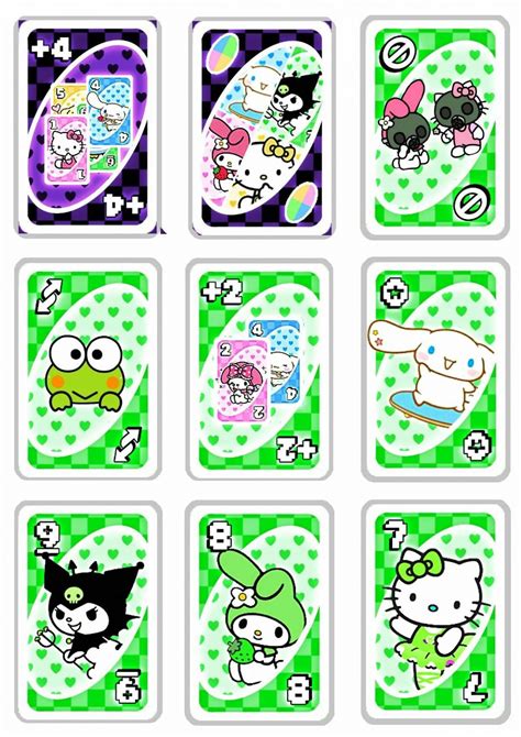 Картинки Карты уно хеллоу китти 39 шт 10348
