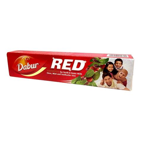 ⭐ Купить в Москве Зубная паста Dabur Red на основе красной глины 200гр ...