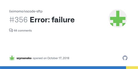 Error Failure Issue 356 Liximomo Vscode Sftp GitHub