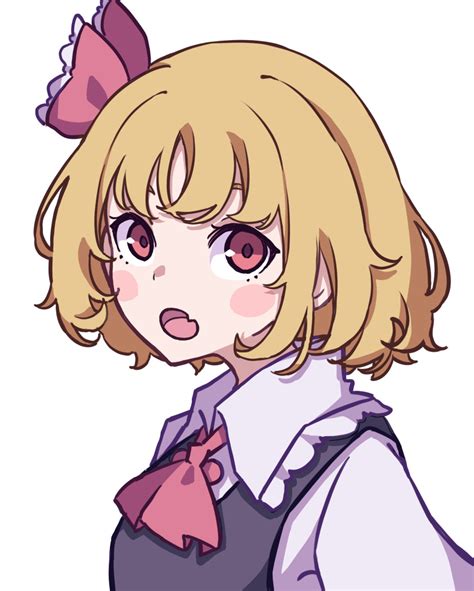Safebooru 1girl Absurdres Ascot Black Dress Blonde Hair Blush