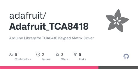 Github Adafruitadafruittca8418 Arduino Library For Tca8418 Keypad