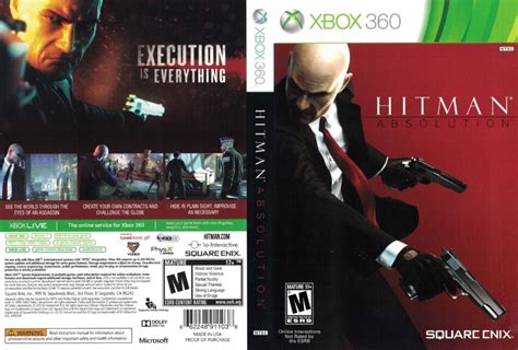 Hitman Absolution 2012 Xbox 360 Ntsc Retail Cover Dvdcovercom