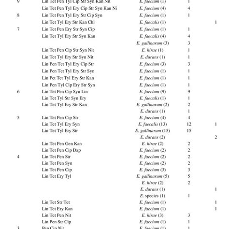 Antibiotic Resistance Patterns For Enterococcus Spp In Litter And Water Download Table
