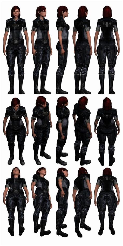 Mass Effect 3 Female Shepard Alliance Fatigues By Troodon80 Mass