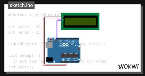 XII A DIAN SAFITRI Running Text LCD I C Wokwi ESP STM Arduino Simulator