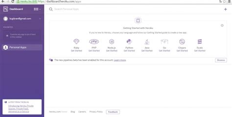 Dashboard De Heroku Naps Tecnología Y Educación