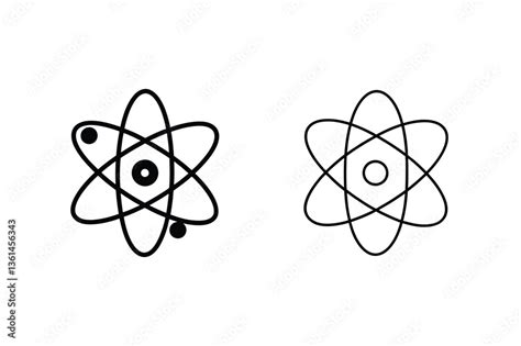 Atomic Structure Diagrams Simplified And Detailed Nucleus Models Stock Vector Adobe Stock