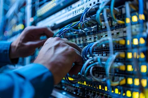 Network Engineer Patching Vulnerabilities In Software With Hands Typing Commands On Screen