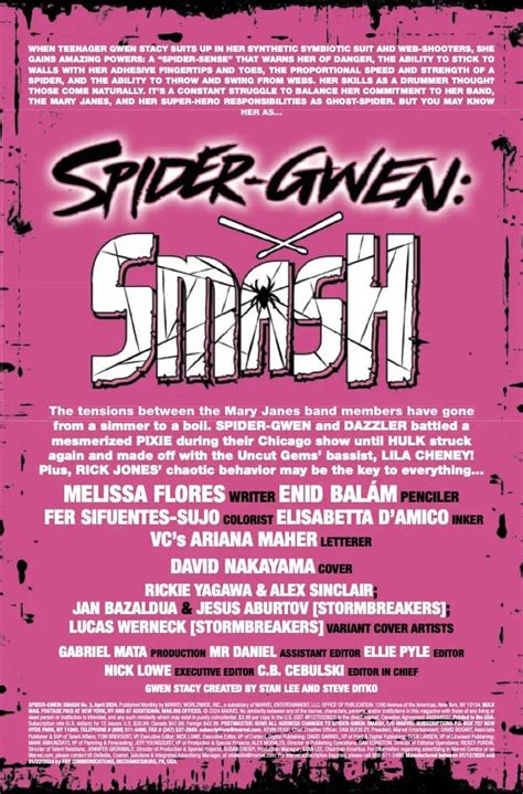 Spider Gwen Smash 3 Preview Dazzlers Disappearing Act