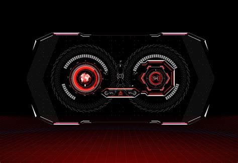 Hud 요소 메가 세트 팩 대시보드는 가상 현실 기술 화면을 표시합니다 0명에 대한 스톡 벡터 아트 및 기타 이미지 0명 개념 개념과 주제 Istock