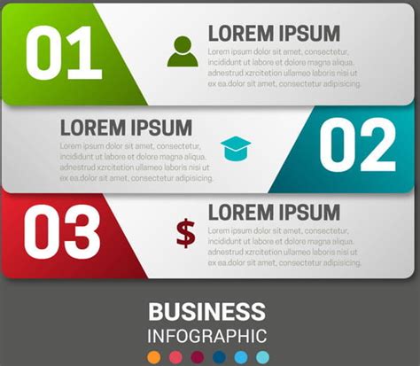수평 배너 배치와 비즈니스 Infographic 디자인 Eps Ai Uidownload