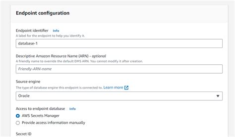 Aws Dms Unable To Select The Rds For Engine Oracle Aws Repost