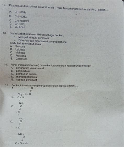 12 Pipa Dibuat Dari Polimer Polivinilklorida Pvc Monomer Polivinilklo