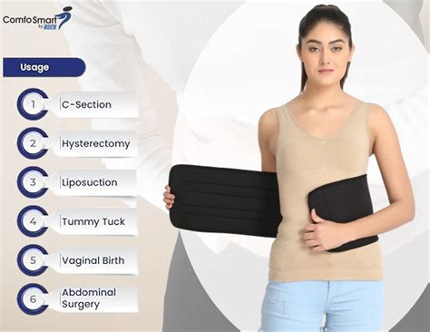 Abdominal Support 20cm Width Neoprene Rehabilitation Aids