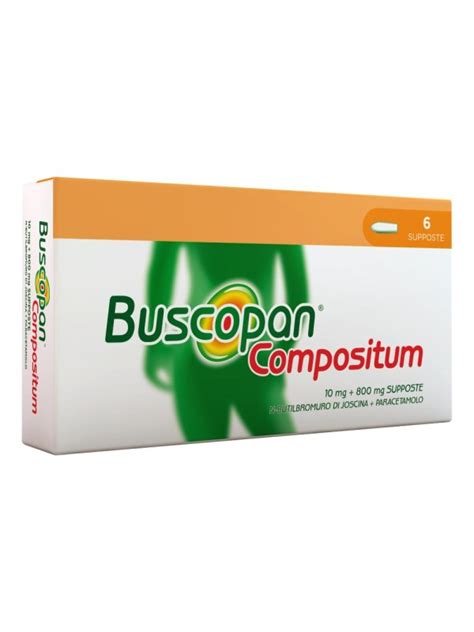 Buscopan Compositum6 Supp 10 Mg 800 Mg