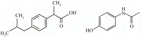 Chemical Structure Of A Paracetamol And B Ibuprofen Download