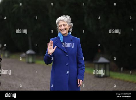 Irish President Catherine Connolly Waves To Kneecap Member Naoise O