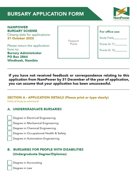 Fa 9683 Nampower Bursary Application Form Pdf