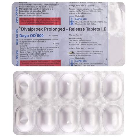 Dayo OD 500 - Strip of 10 Tablets : Amazon.in: Health & Personal Care