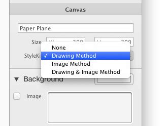 PaintCode Canvas Settings