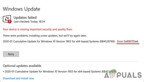 How To Fix Windows Update Error Code X E Appuals