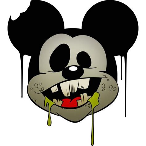 Zombie Mickey Ilustraciones Acuarela