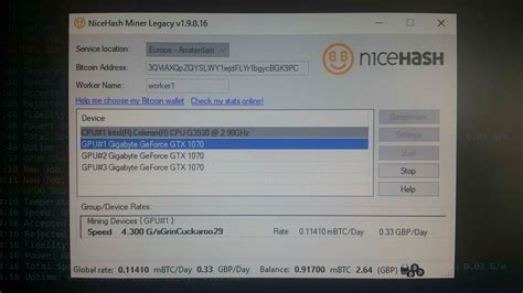 Nice Hash Legacy Not Mining With All My Nvidia GPUs Issue Nicehash NiceHashMiner