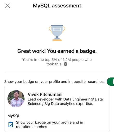 vivek pitchumani posted on linkedin