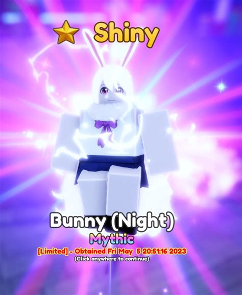 Anime Adventure Shiny Bunny Anime Adventure Secret Unit Anime Adventure Roblox Anime