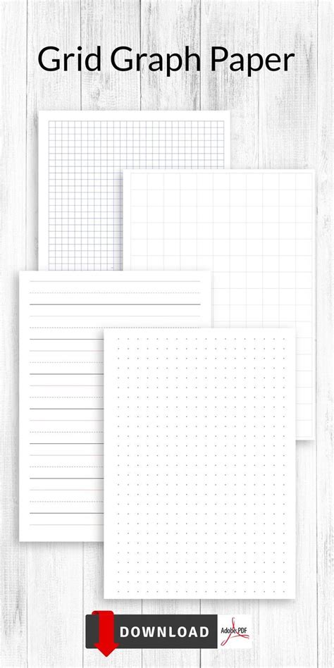 Grid Graph Paper Graph Paper Printable Graph Paper Paper Template