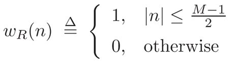 Summary Of Generalized Hamming Windows