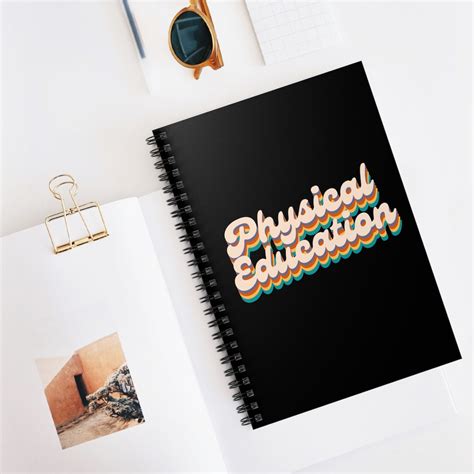Retro Pe Notebook Ruled Line Perfect Pe Teacher T Pe Teacher