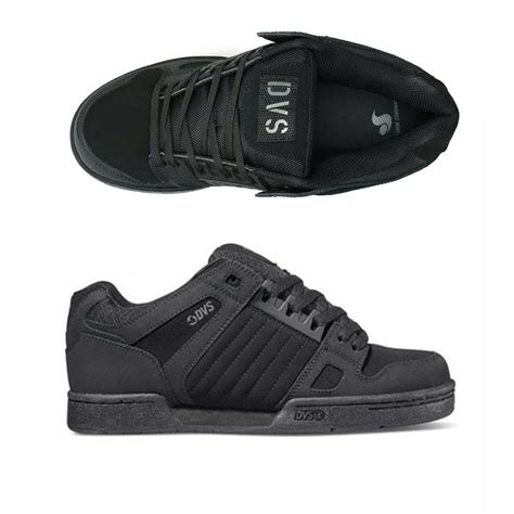 Dvs Celsius Skate Shoe Black Black Leather Underground Skate