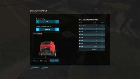 LS22 Bale ID Manager V2 0 0 1 FS 25 Modding LS25 Mod Download