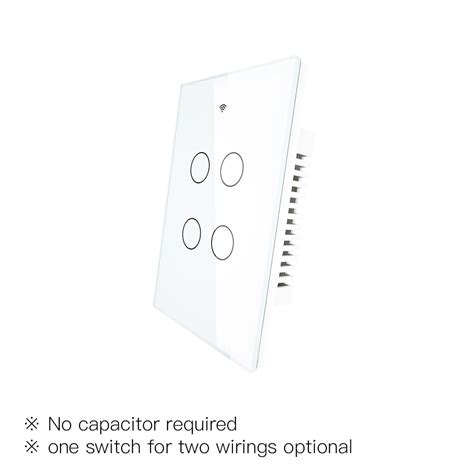 Zigbee Wall Touch Smart Light Switch With Neutral Vicedeal