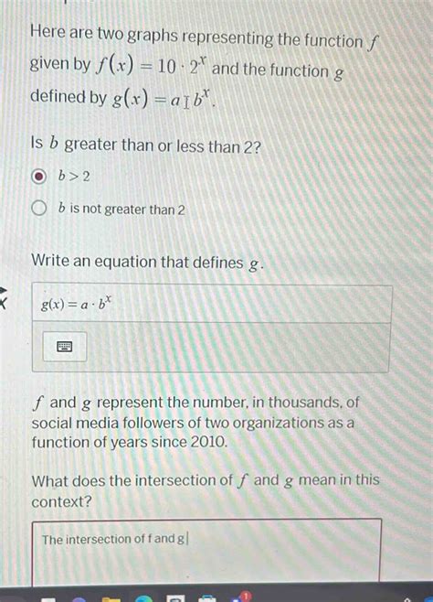 Solved Here Are Two Graphs Representing The Function F Given By Fx