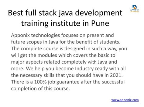 ppt full stack java development training in pune powerpoint