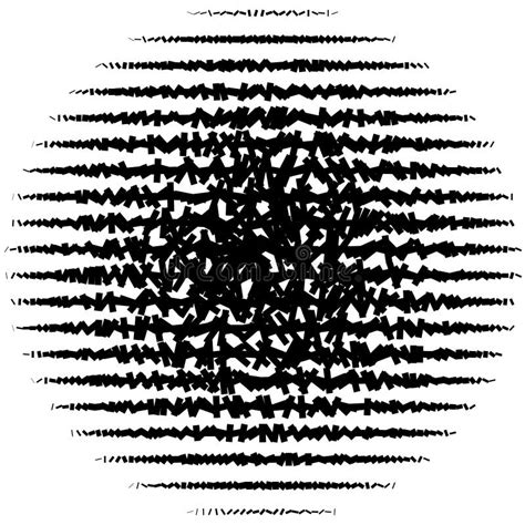 Geometric Circle Element Shape Segmented Circle Vector Illustration Abstract Black Circle