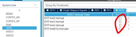 Solved How To Enable Gpio Extix Interrupts Stmicroelectronics Community
