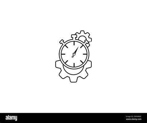 Efficiency Business Management Icon Vector Illustration Stock Vector