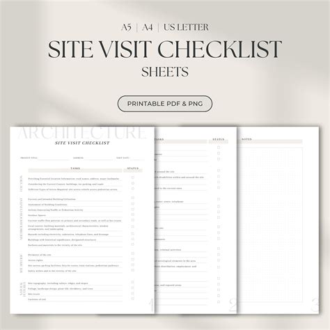 Architecture Site Analysis Site Visit Checklist Architecture Project