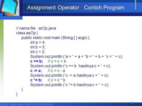 Assignment Operator