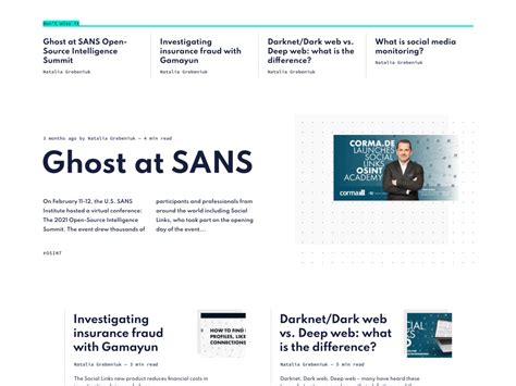 Custom Ghost CMS Theme Upwork