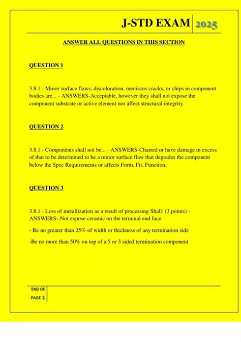 J Std Exam Questions And Answers 2025 J Std Stuvia Us