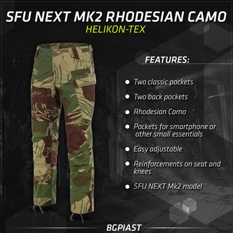 Tactical Pants Helikon Tex Sfu Mk2 Next Trousers Rhodesian Brushstroke