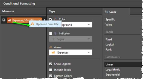 Conditional Formatting Dialog
