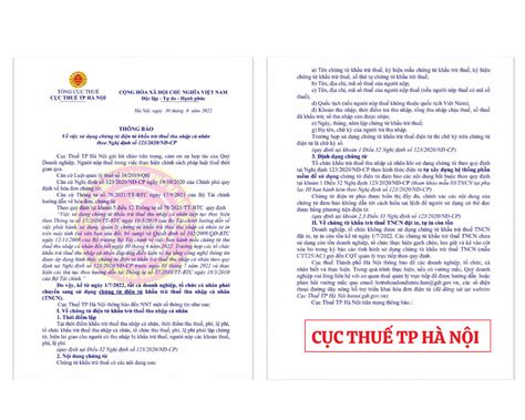 Quy định Chứng Từ Khấu Trừ Thuế Tncn Mới Nhất Slf Consulting Service