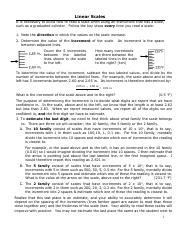 Understanding Linear Scales In Instrument Readings Course Hero